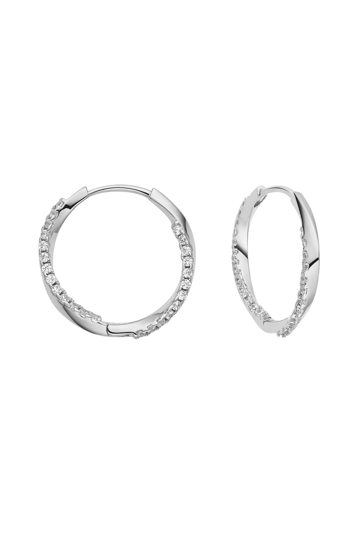 Cercei Argint Twisted Hoop - Lisa&Co. | Lisa&Co.